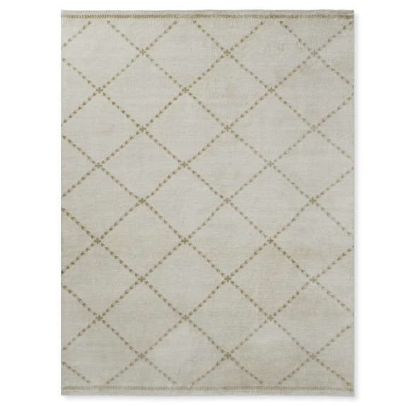 Moroccan Diamond Hand Knotted Rug | Williams Sonoma
