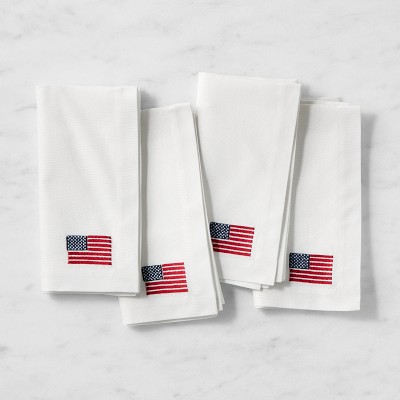 American Flag Napkins, Set of 4 | Williams Sonoma