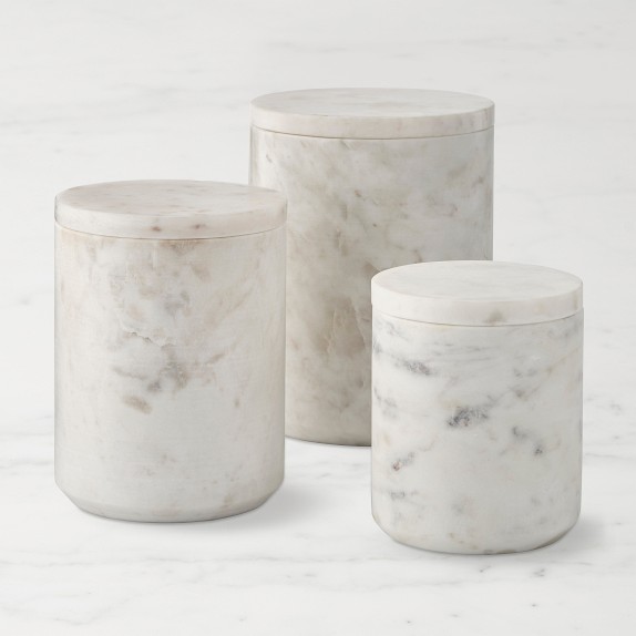 Marble Canister | Kitchen Counter Organizers | Williams Sonoma