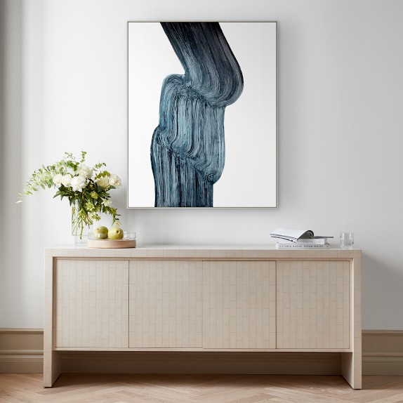 Hand Painted Slate Movement - Slate | Large Wall Art | Williams Sonoma