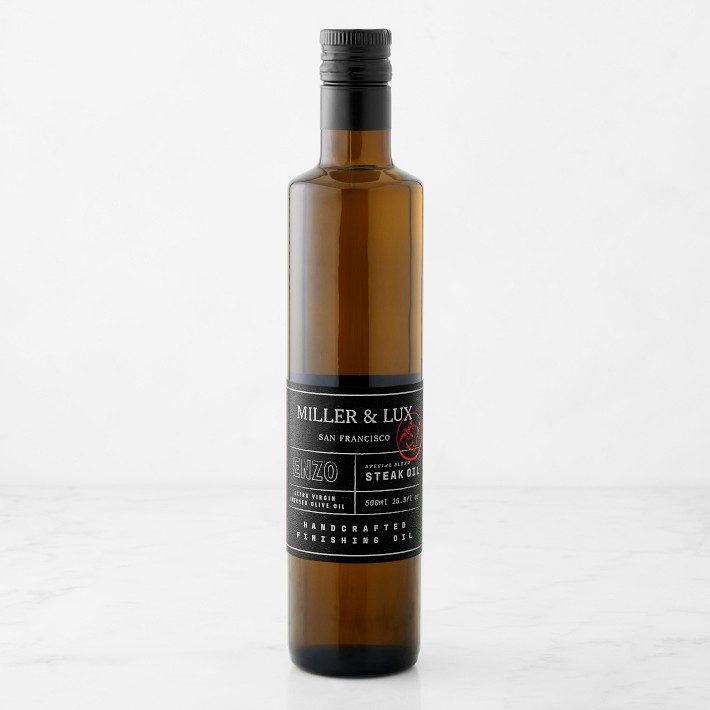 Miller & Lux Steak Oil - Gourmet Finishing Oil | Williams Sonoma
