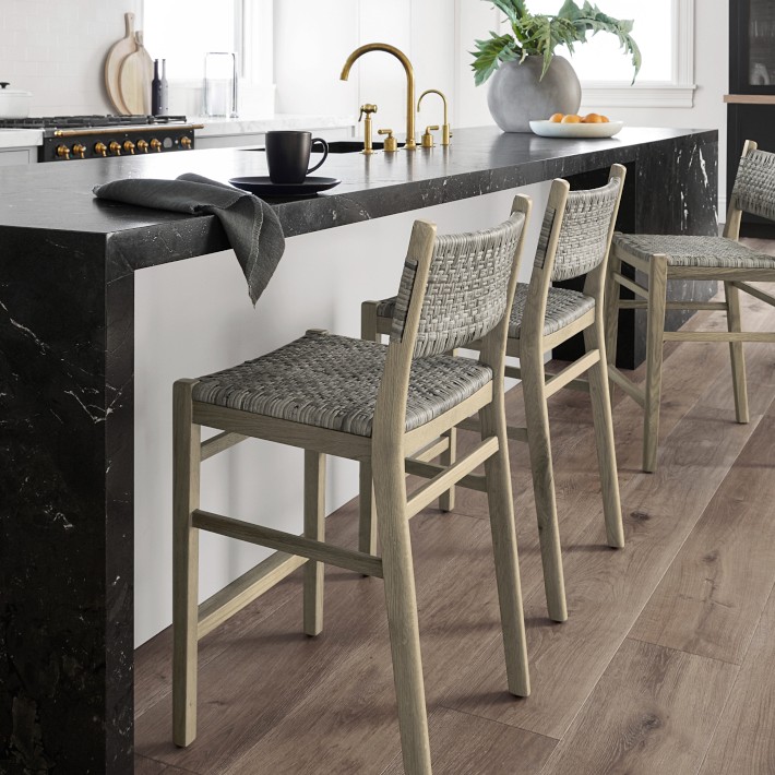 Sullivan Woven Counter Stool | Kitchen Stools | Williams Sonoma