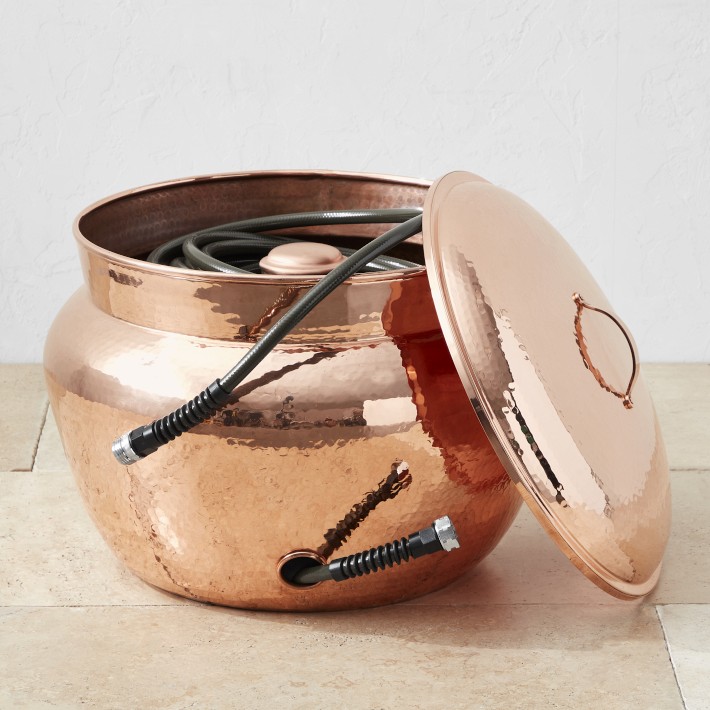 Copper Hose Container | Garden Tools | Williams Sonoma