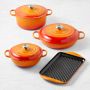 Le Creuset Signature Enameled Cast Iron 7-Piece Essential Cookware Set ...
