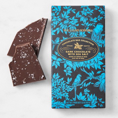 Williams Sonoma Chocolate Bar, Dark Chocolate Sea Salt | Williams Sonoma