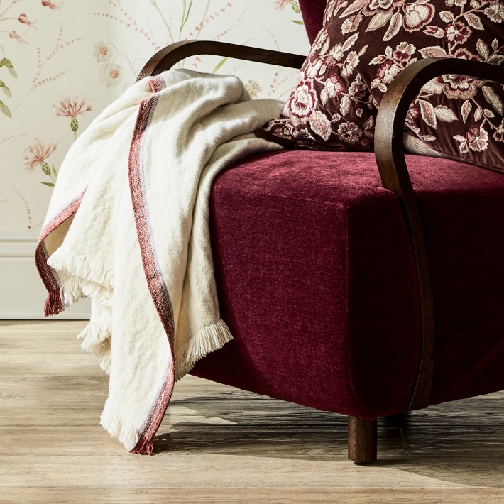 Nelle Cashmere Wool Throw | Williams Sonoma