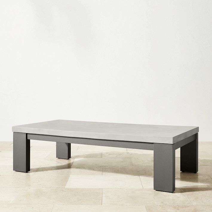 Larnaca Metal Fiberstone Coffee Table Williams Sonoma