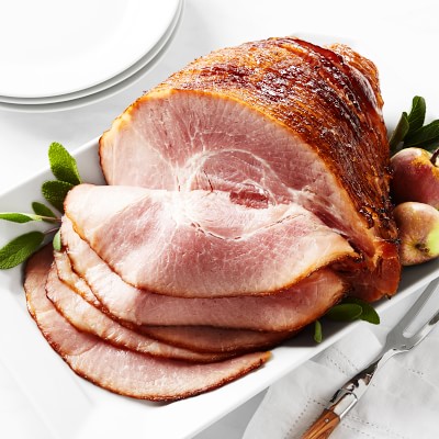 Half Honey Glazed Spiral Cut Ham | Gourmet Pork | Williams Sonoma