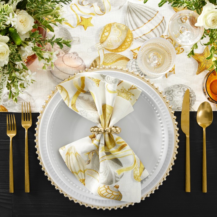 Gold Gilded Chargers | Williams Sonoma