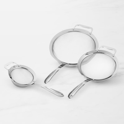 All-Clad Stainless-Steel Strainer Set of 3 | Williams Sonoma