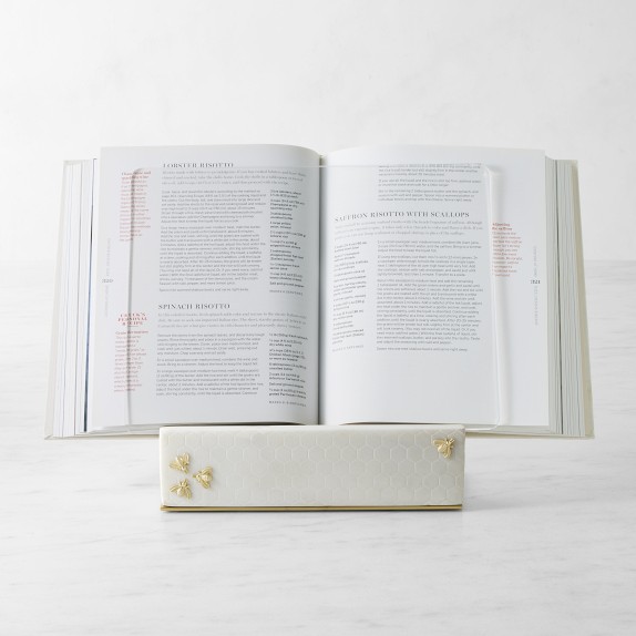 Honeycomb Marble Cookbook Holder | Williams Sonoma