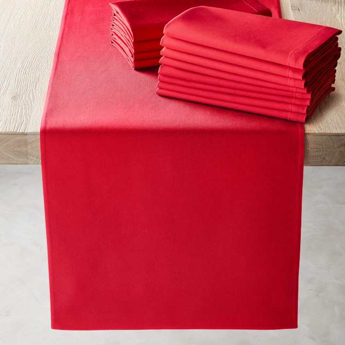Hotel Table Runner and Napkins, Set of 12 | Williams Sonoma