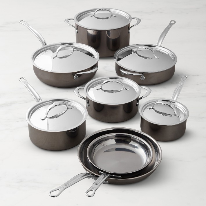 Hestan NanoBond® Titanium Stainless-Steel 14-Piece Cookware Set ...