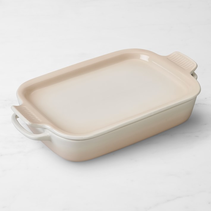 Le Creuset Stoneware Rectangular Baking Pan with Platter Lid | Williams ...
