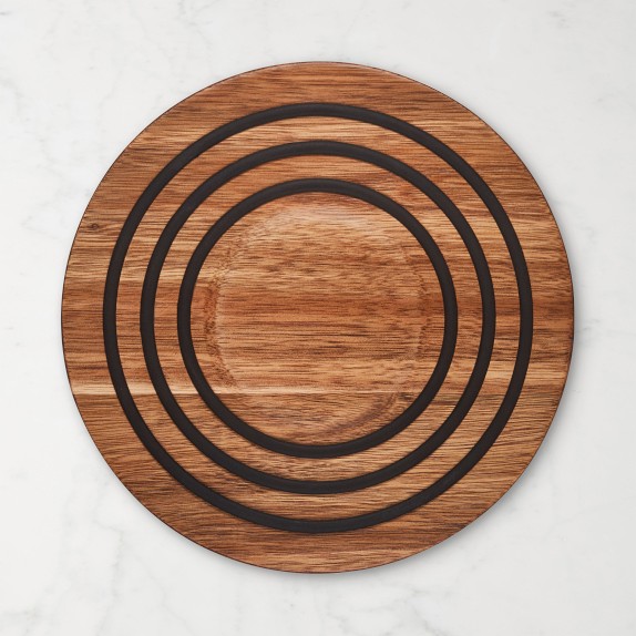 Le Creuset Magnetic Wooden Trivet, 8" | Williams Sonoma