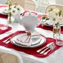 Red Border Table Runner | Williams Sonoma