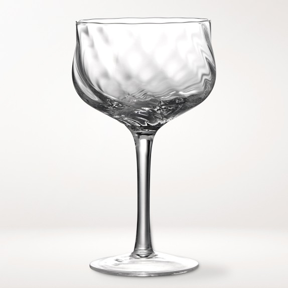 Wave Coupe Glasses, Set of 4 | Williams Sonoma