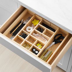 Hold Everything Sectioned Storage Tray, Ashwood | Williams Sonoma