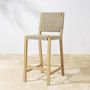 Larnaca Teak x All-Weather Weave Bar Stool | Williams Sonoma