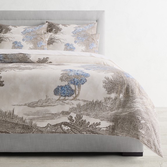 Landscape Grisaille Duvet & Shams | Williams Sonoma