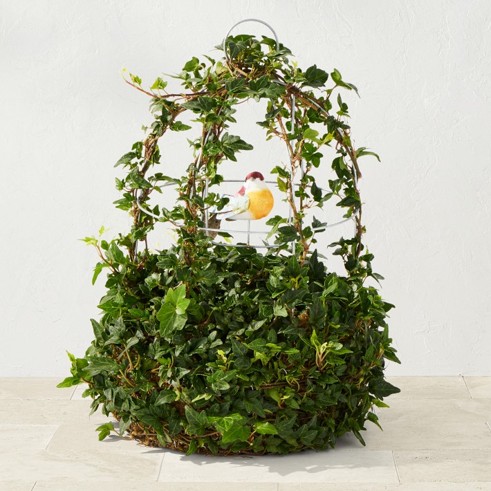 Spring Birdcage Circular Topiary | Williams Sonoma