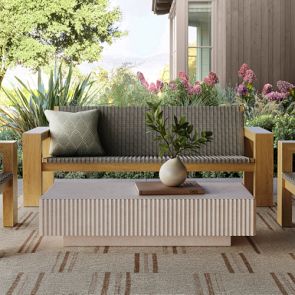Marcel Rectangular Outdoor Coffee Table (51.5") | Williams Sonoma