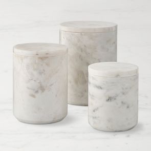 Marble Canister | Kitchen Counter Organizers | Williams Sonoma