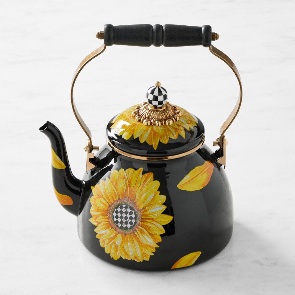 MacKenzie-Childs Sunflower Tea Kettle, 2-Qt. | Williams Sonoma