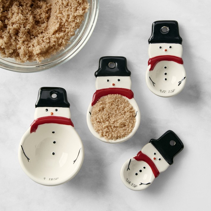 Snowman Measuring Spoons | Williams Sonoma