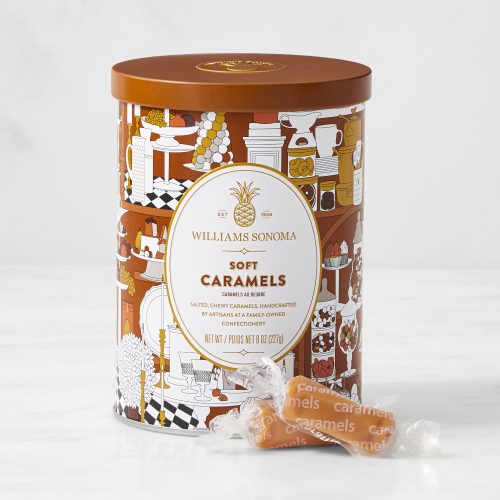 Williams Sonoma Signature Tin, Soft Caramels | Williams Sonoma