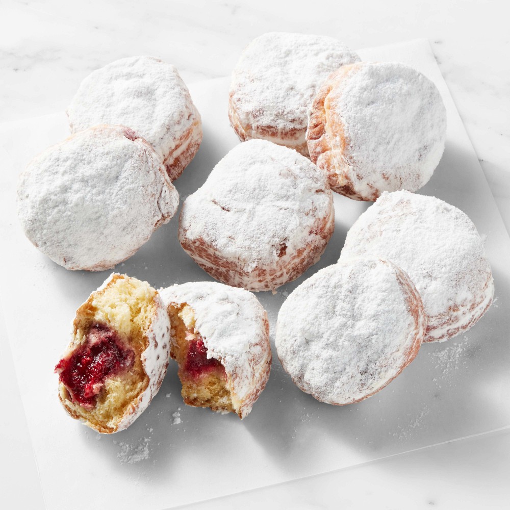 Bomboloni Italian Doughnuts, Raspberry Filled | Williams Sonoma