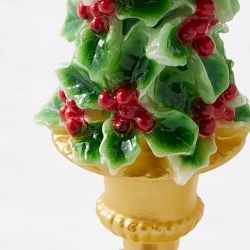 Holly Tree Candle Holiday Decor | Williams Sonoma