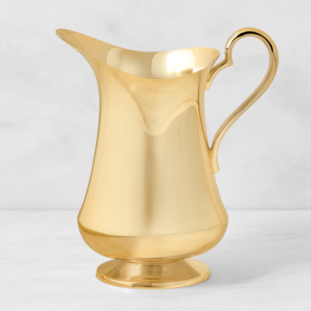 Heirloom Gold Pitcher | Elegant Tableware Accent | Williams Sonoma