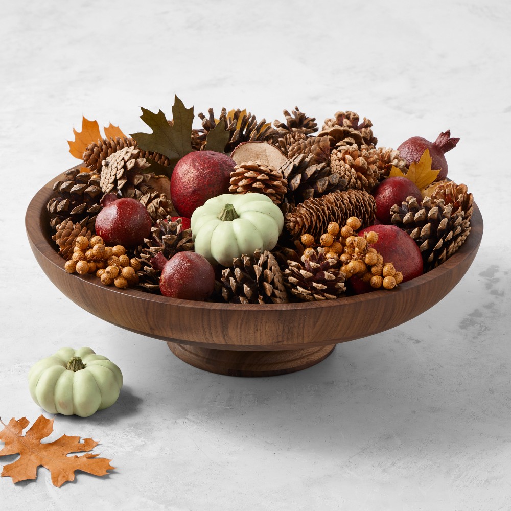 Pomegranate and Pumpkin Cornucopia Vase Filler | Williams Sonoma