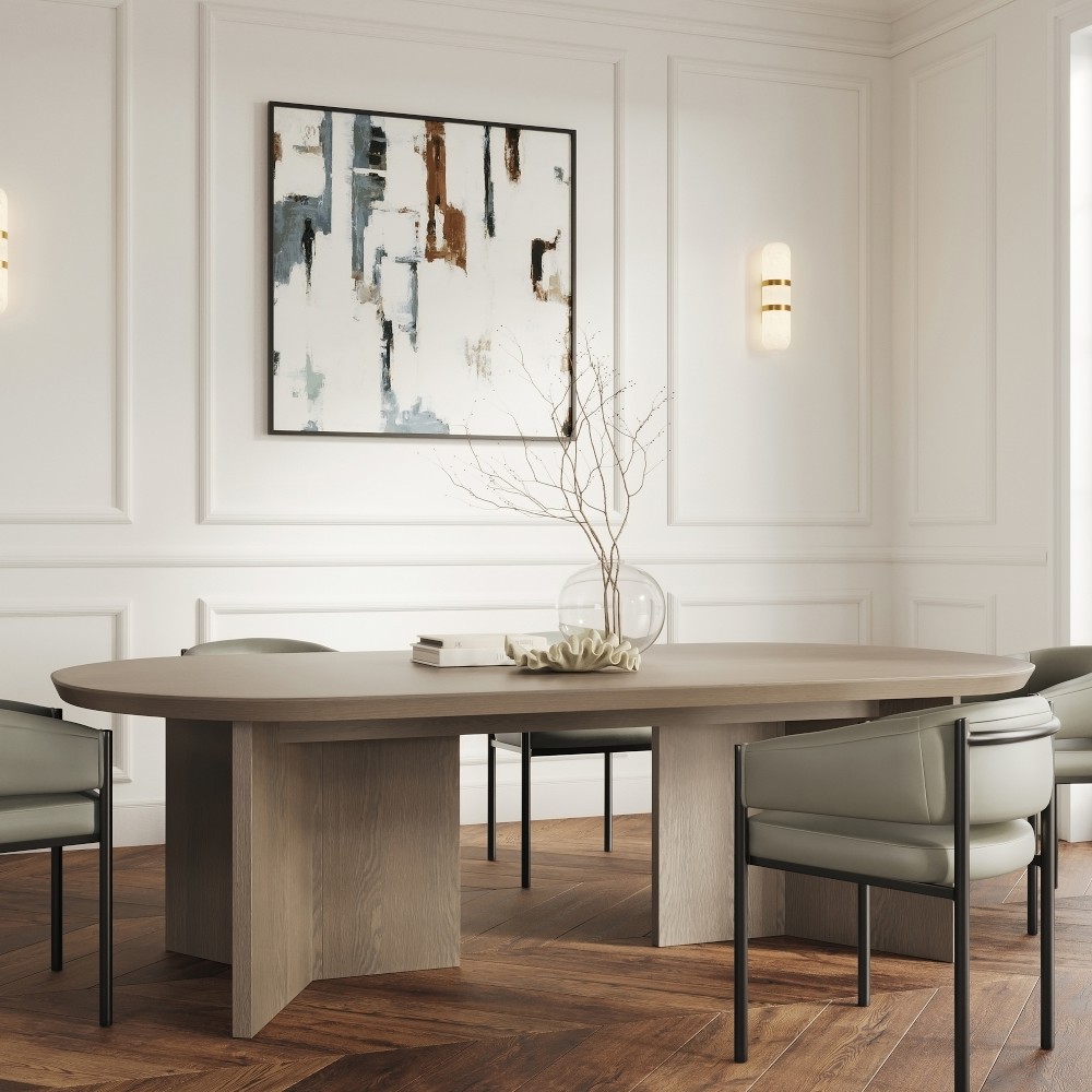 Dietrich Elliptical Dining Height Communal Table (96"-144") | Williams ...