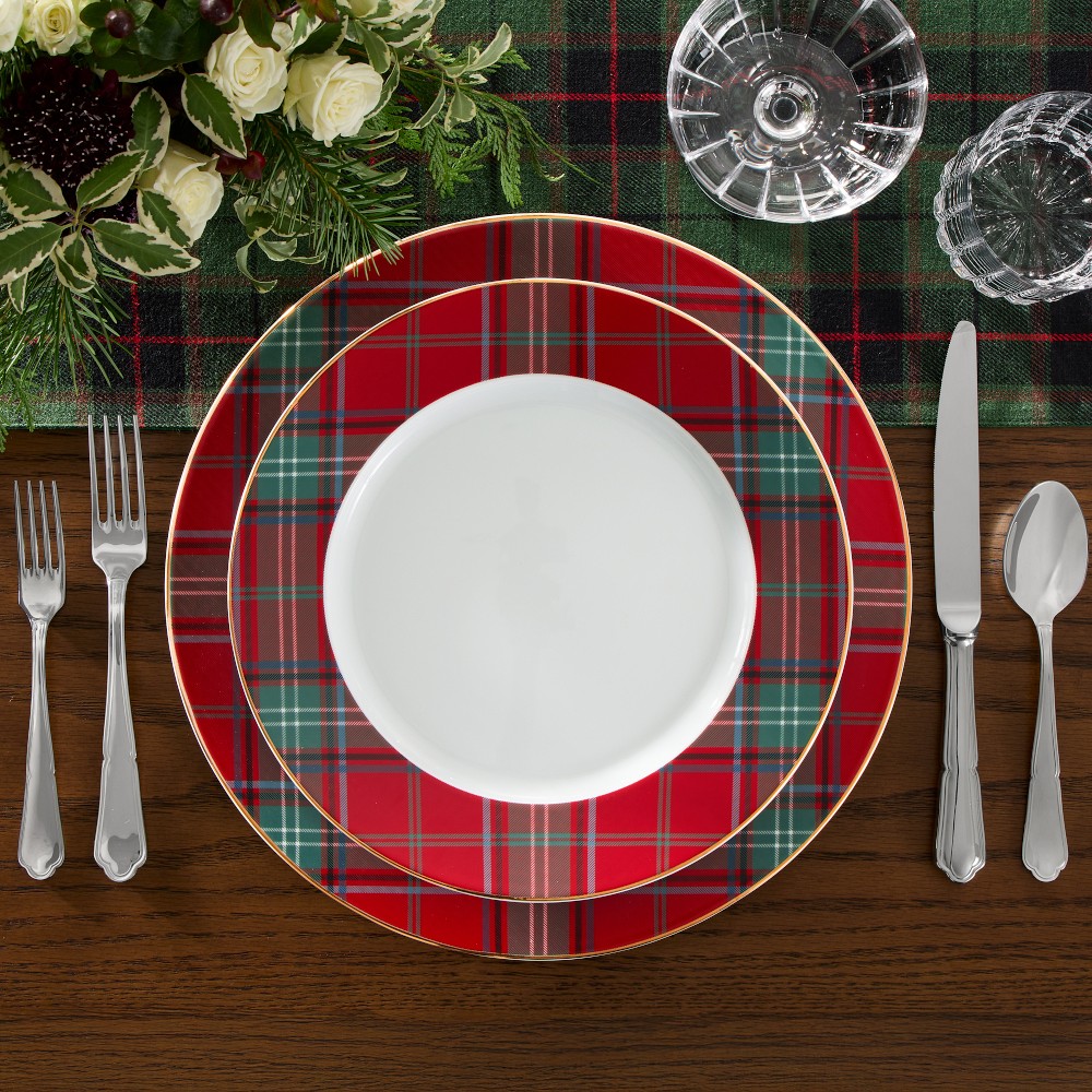 Red Tartan Dinner Plates | Williams Sonoma