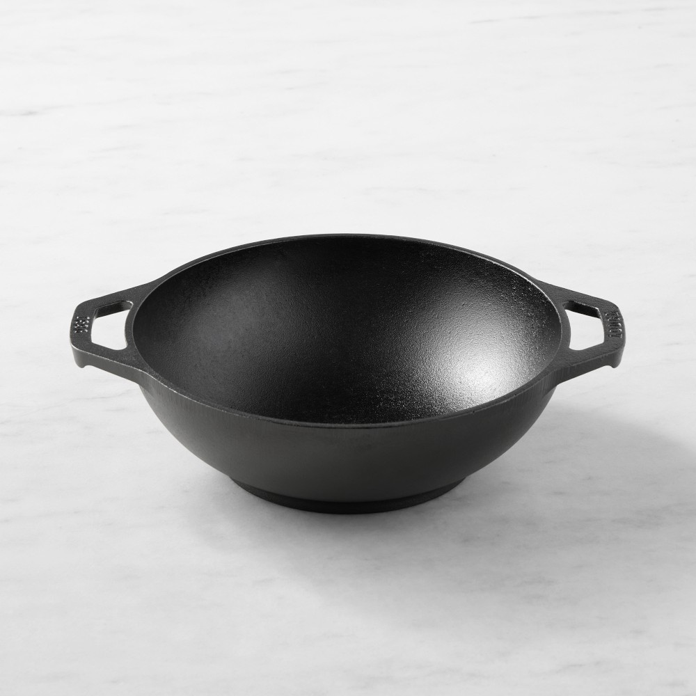 Lodge Seasoned Cast Iron Mini Wok, 9-oz | Williams Sonoma