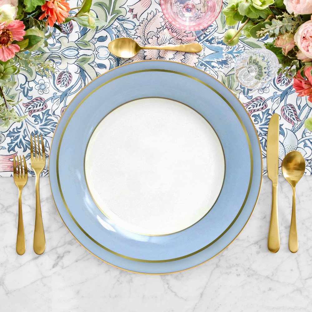 Pickard Color Sheen Dinner Plate - Blue Platinum | Williams Sonoma
