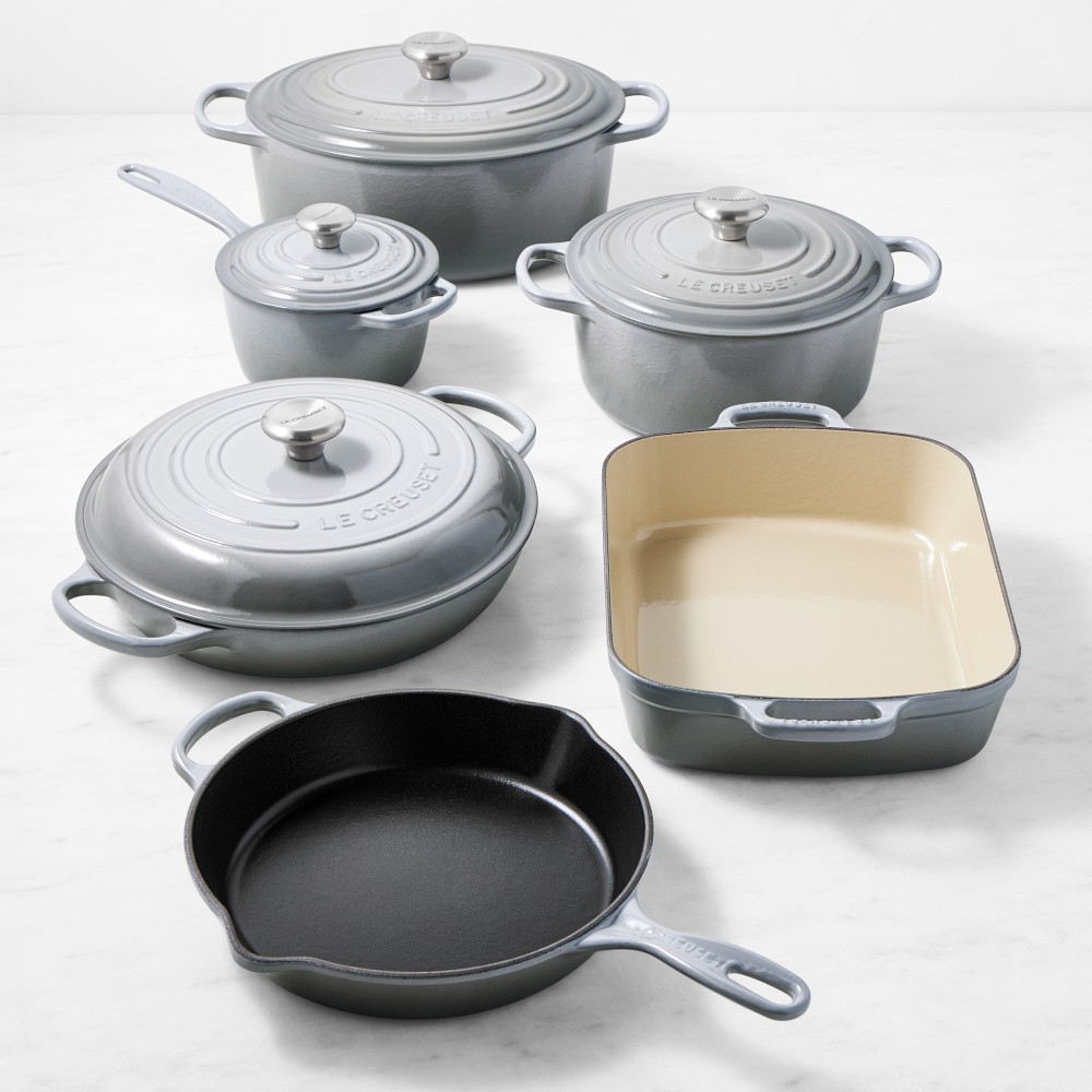 Le Creuset Signature Enameled Cast Iron 10-Piece Cookware Set ...