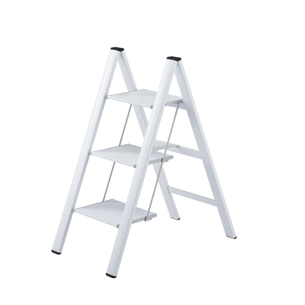Slim 3-Step Ladder, Aluminum & Portable | Williams Sonoma