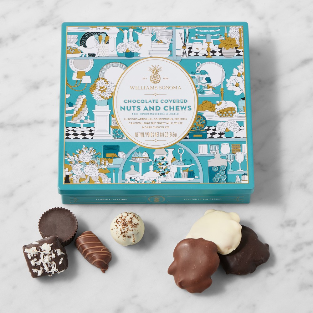 Signature Tin Chocolate Covered Nuts & Chews | Williams Sonoma