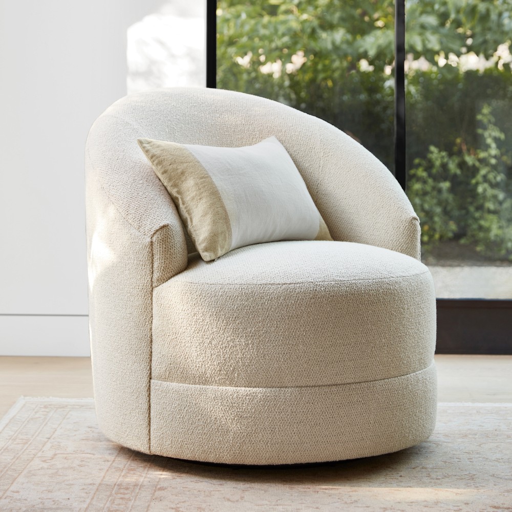 Capri Swivel Chair – Custom Comfort | Williams Sonoma