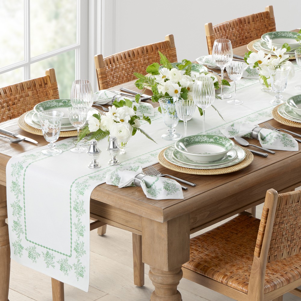English Floral Table Runner | Williams Sonoma
