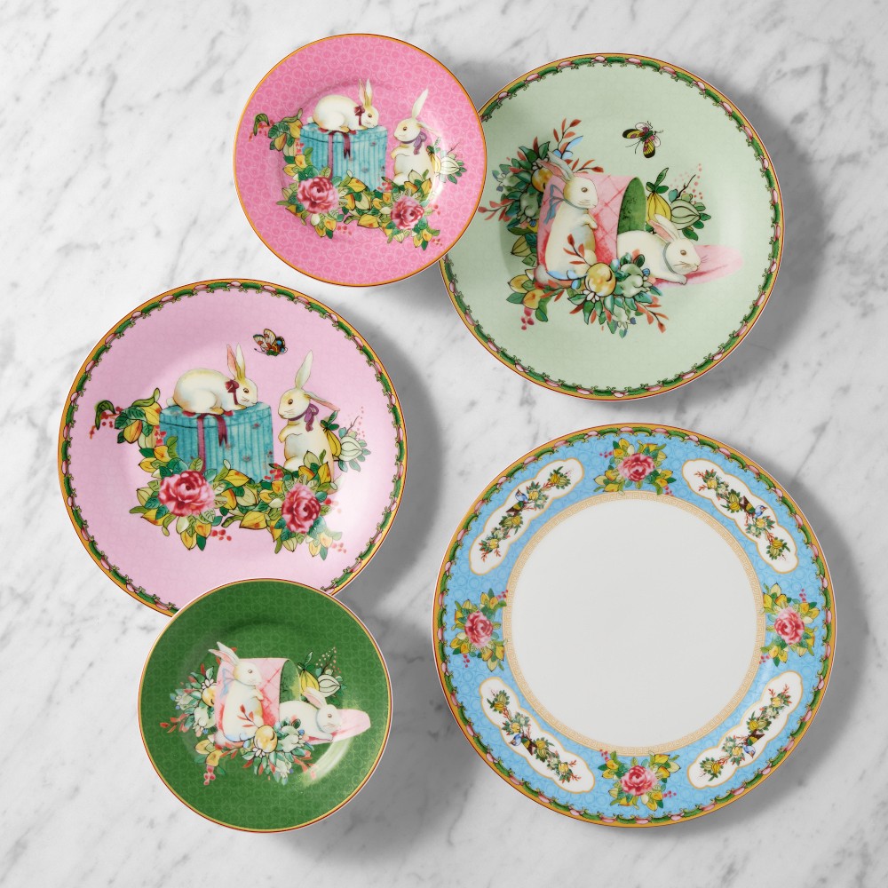 Famille Rose Easter 12-Piece Dinnerware Set | Williams Sonoma