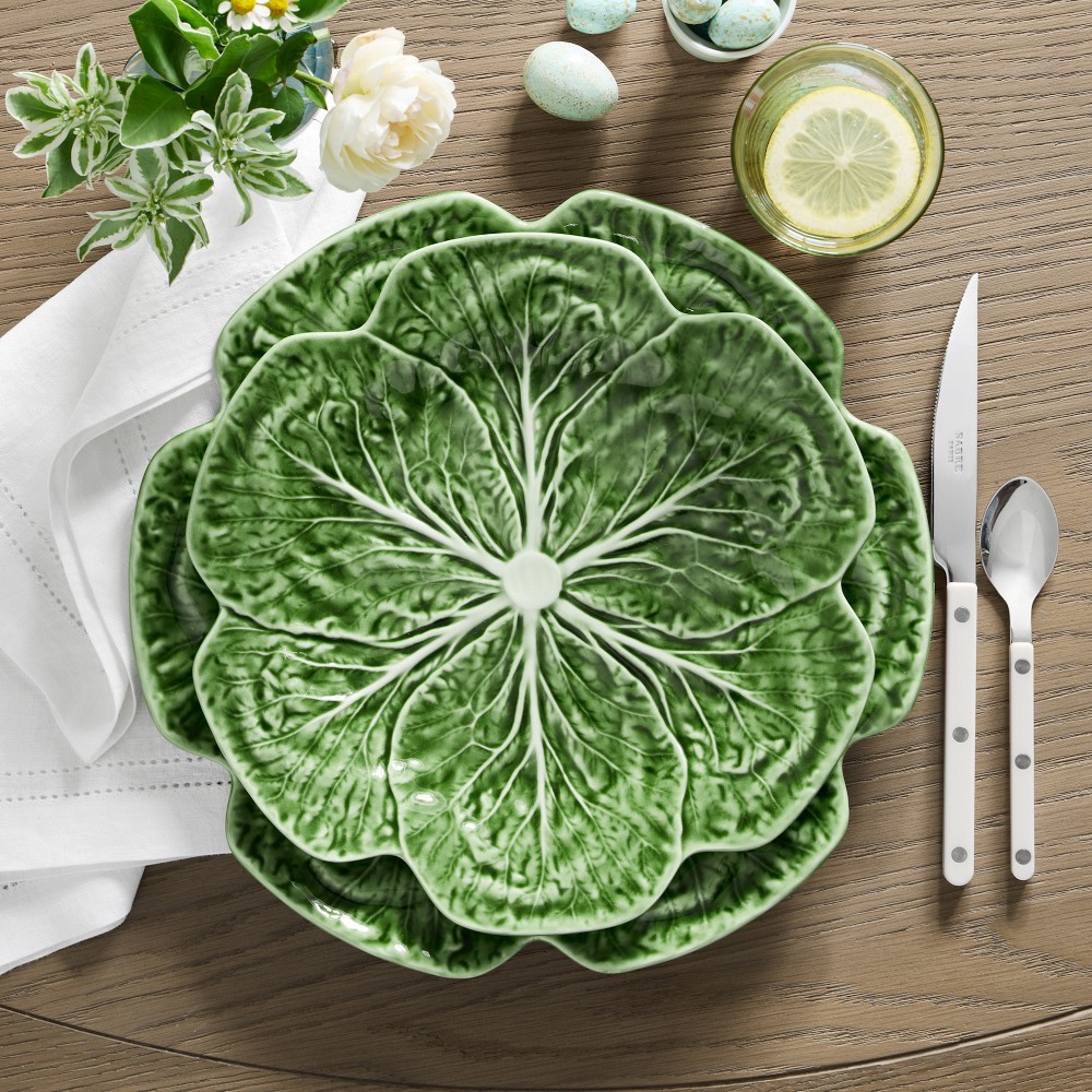 Bordallo Pinheiro Cabbage Dinner Plates | Williams Sonoma