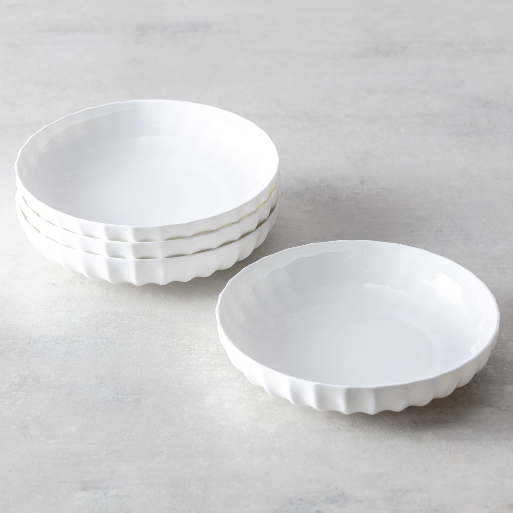 Fortessa Blyss Low Dinner Bowls, Set of 4 | Williams Sonoma