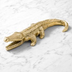 Brass Alligator Sculpture | Williams Sonoma