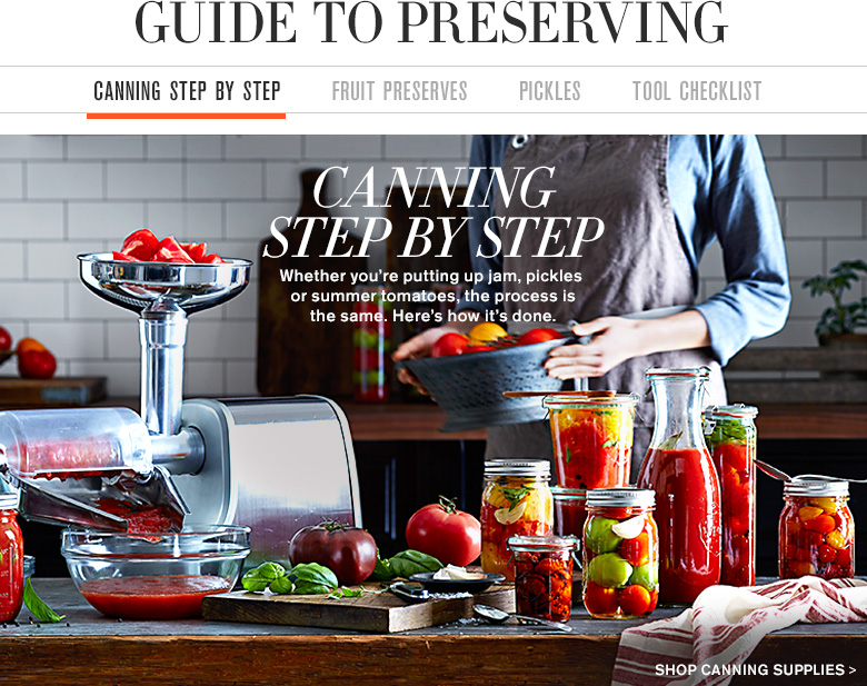 Canning, Canning How To & Canning Tomatoes | Williams Sonoma