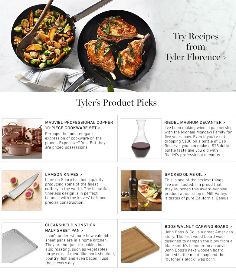 Tyler Florence & Tyler Florence Recipes | Williams Sonoma