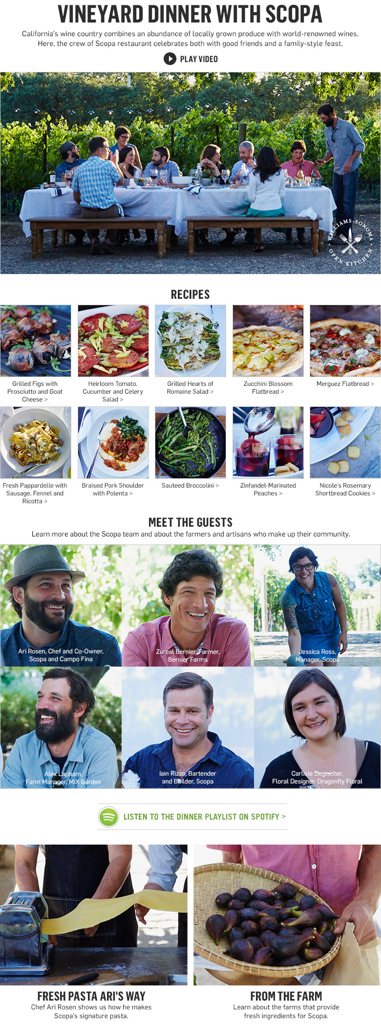 Vineyard Dinner with Scopa - Open Kitchen | Williams Sonoma